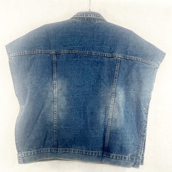 Jackets & Coats | Denim Poncho Cape Size Small Nwot | Poshmark
